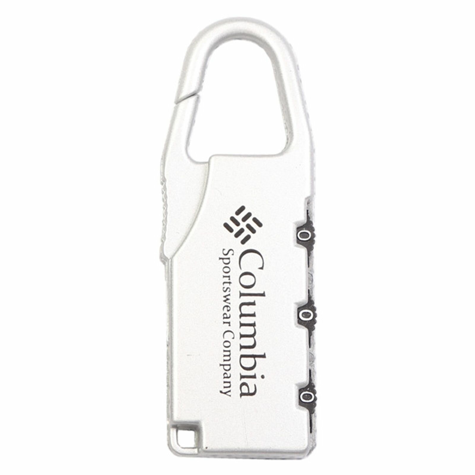 Маленький металлический кодовый навесной замок для сумок, серебристый