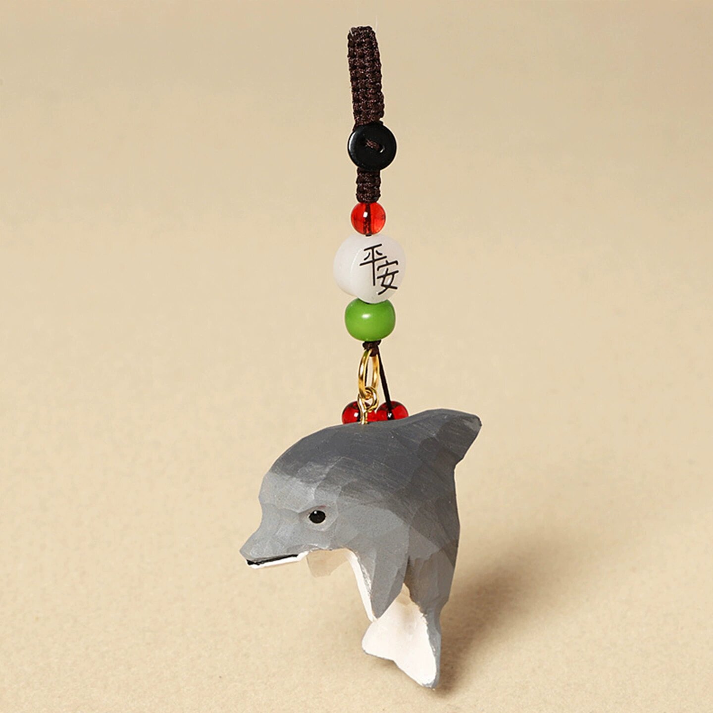 Деревянный резной брелок-дельфин, подвеска для сумки или автомобиля, аксессуар, целебный, милый подарок на день