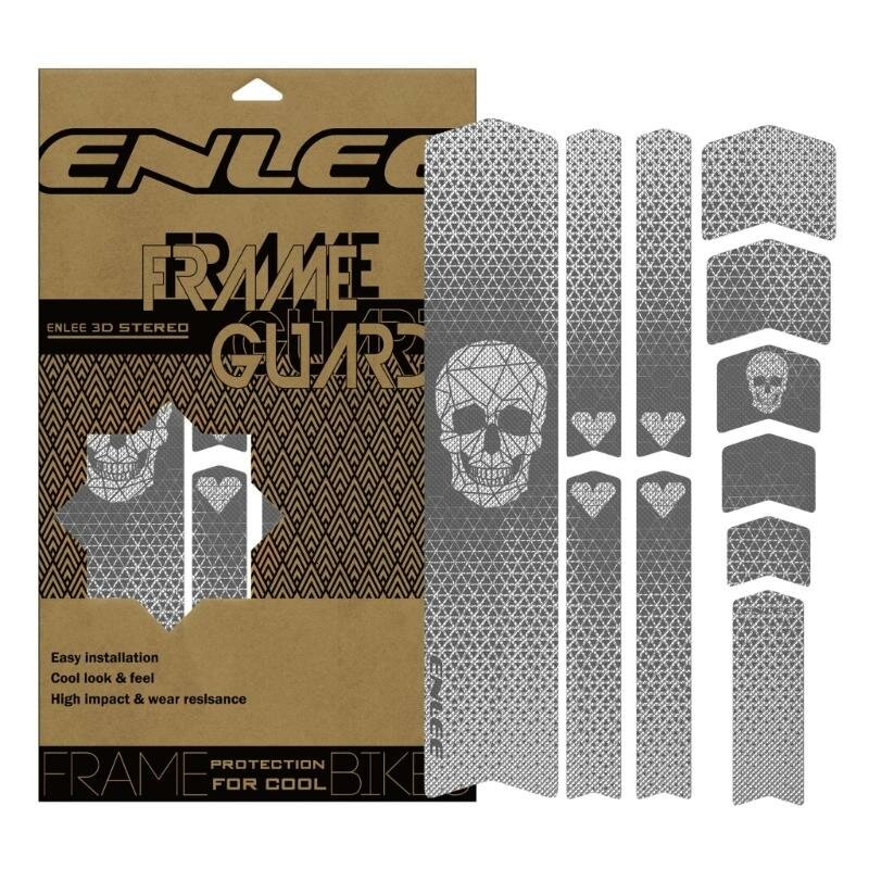 BMX Road Bike Chain Protector Silicone Bicycles Frame Gual, - Череп
