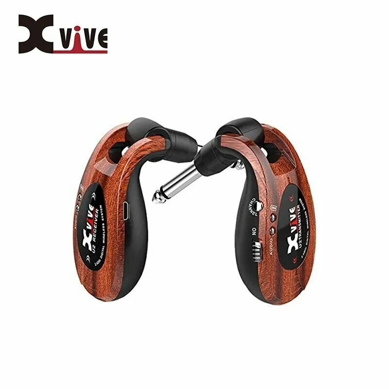 Xvive U2 Wooden цифровая гитарная беспроводная система Перезаряжаемый цифровой беспроводной передатчик и приемник 2,4 ГГц