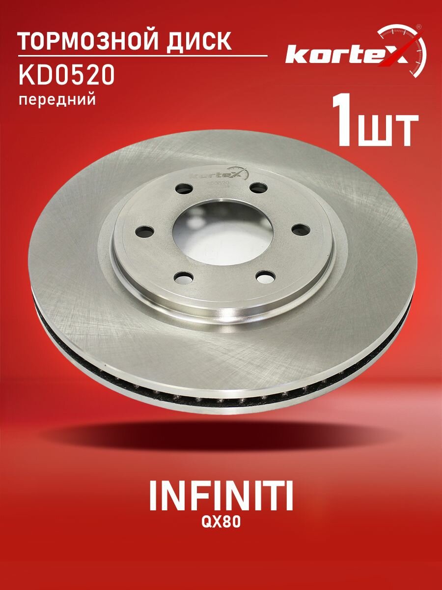 Тормозной диск передний вентилируемый Ниссан Армада, Патрол, Титан, Инфинити Qx56, Qx80 ST402061LA1A, PBD1411, K001904