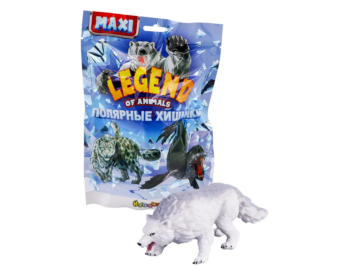 Фигурка-тянучка Sbabam Полярные хищники. Серия Legends of animals, 1 штука - cюрприз 19СN25