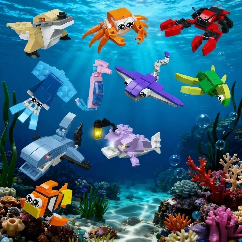 10 детских конструкторов с морскими насекомыми