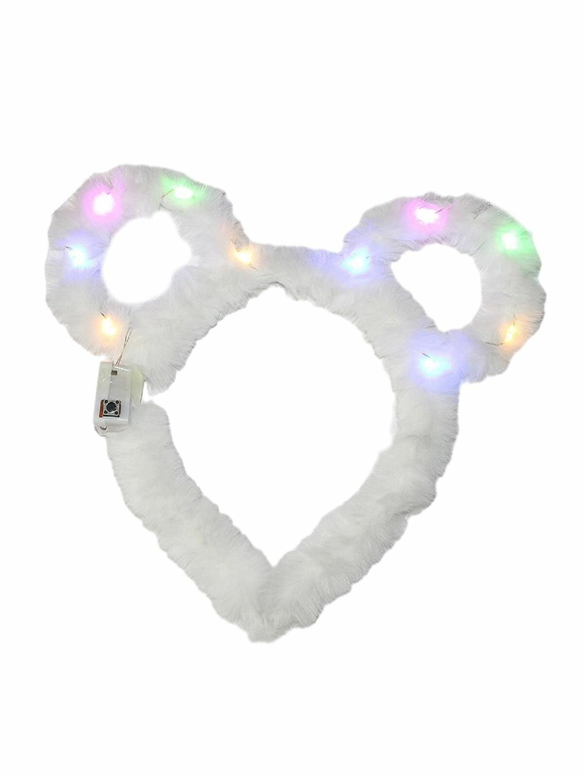 Пушистые заячьи ушки, - Плюшевые медвежьи уши H