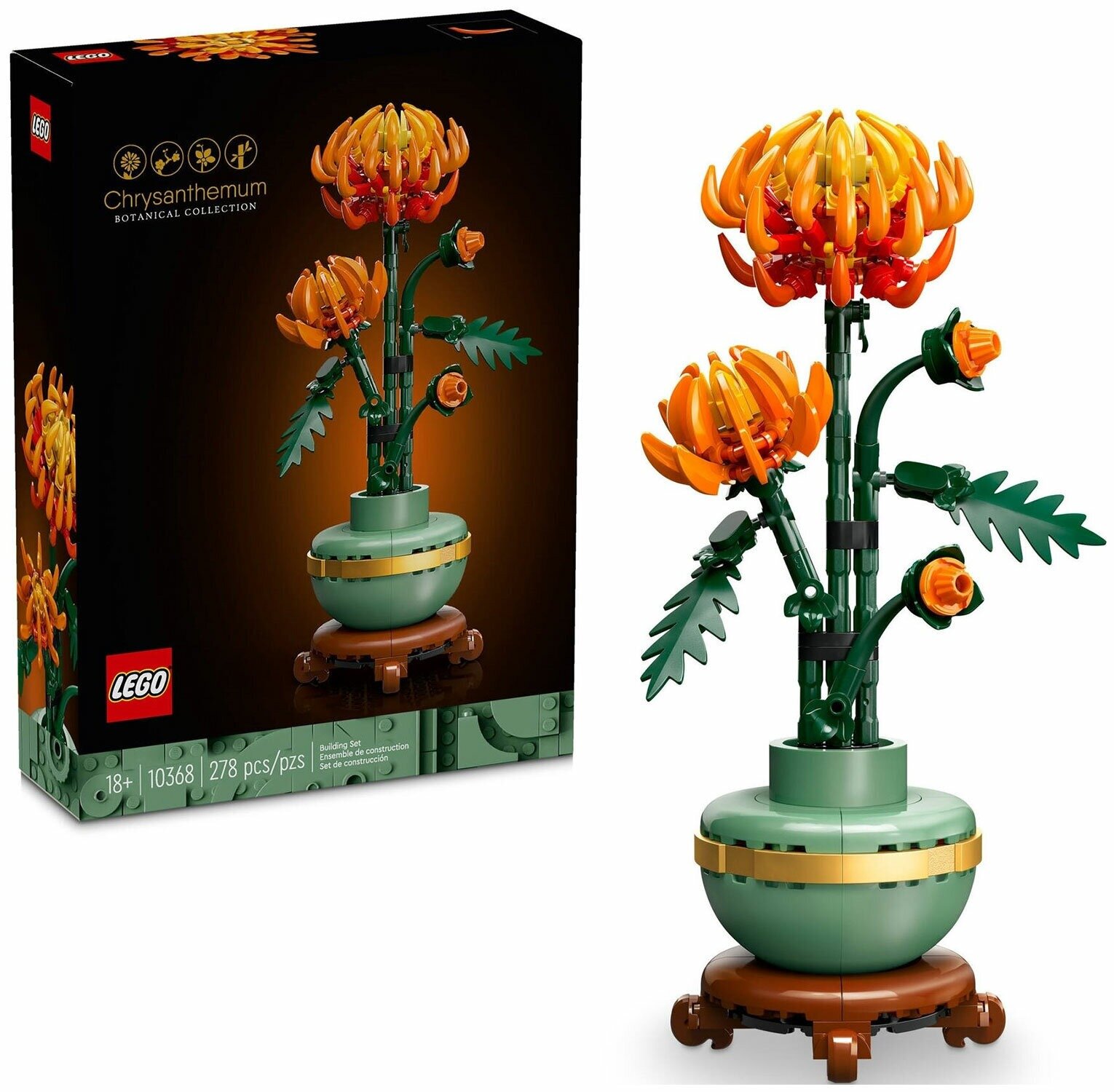 Конструктор LEGO Botanical Collection 10368 Хризантема, 275 деталей, от 18 лет
