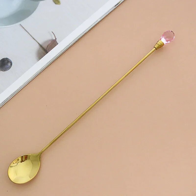 MOONBIFFY Ложка для льда из нержавеющей стали Pink