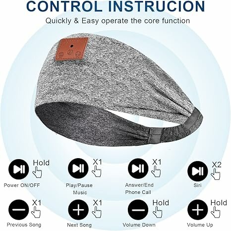 Наушники для сна из 2 предметов, Беспроводные Bluetooth 5.4, Наушники-вкладыши с ультратонкими динамиками, Bluetooth-вкладыши для сна на боку, бега, тренировок, бессонницы, путешествий, медитации (Черный и серый)