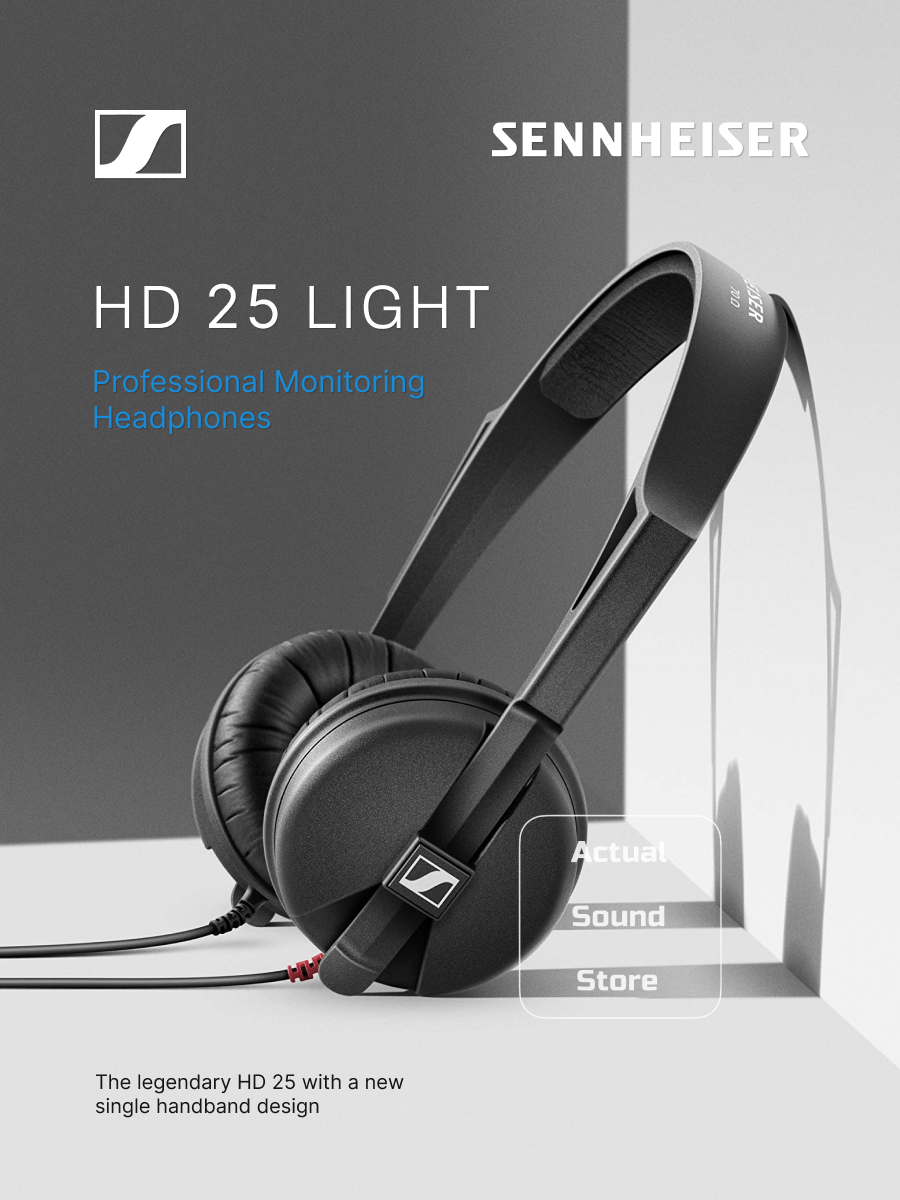 Sennheiser HD 25 LIGHT Закрытые динамические профессиональные наушники