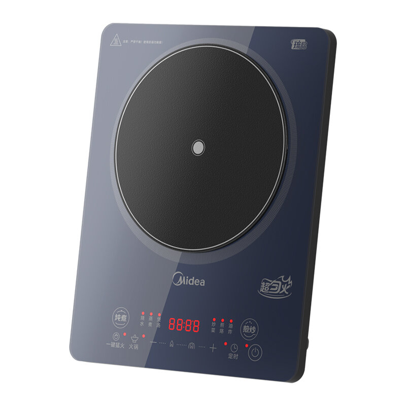 Индукционная варочная панель Midea 22MB03, многоцветная, 2200 Вт, высокая теплоотдача, стильная, navy blue