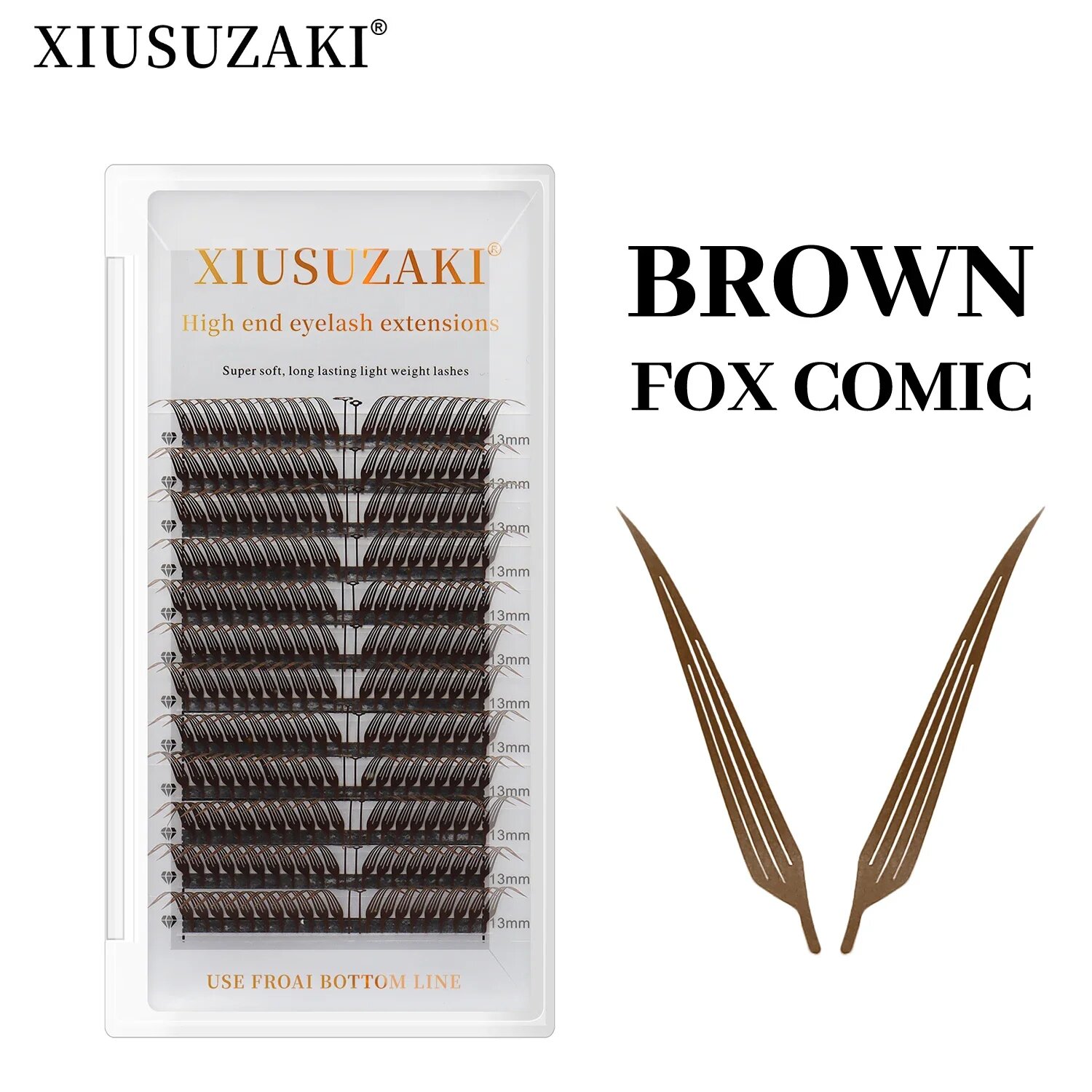 XIUSUZAKI Brown Fox Comic Spire Lashes — фото 1