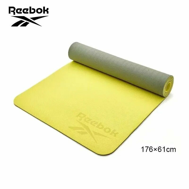 REEBOK Утолщенный коврик для йоги толщиной 6 мм