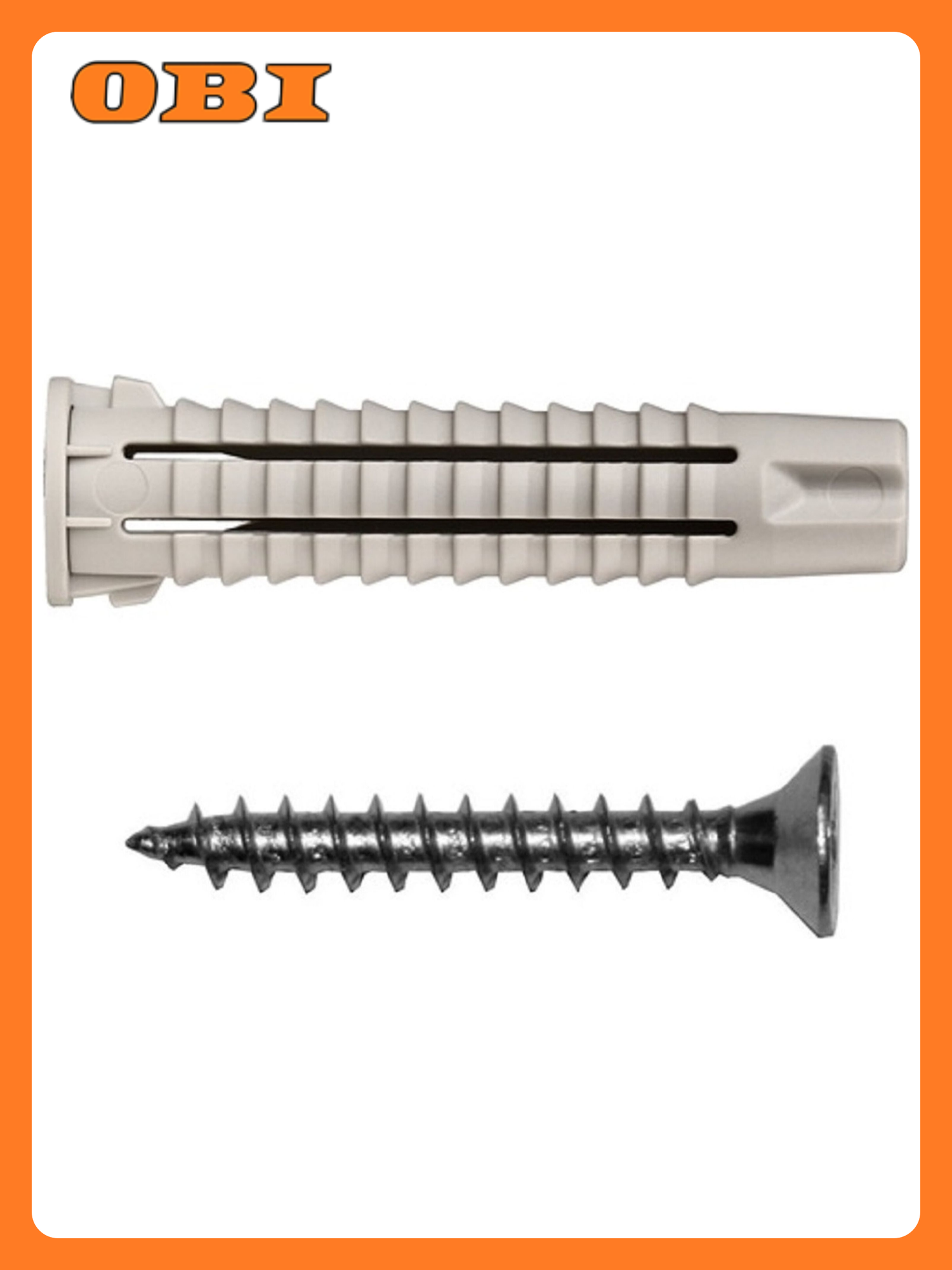 Дюбель универсальный европартнер PDU N 6х30 мм с шурупом 4х35 мм 25 шт