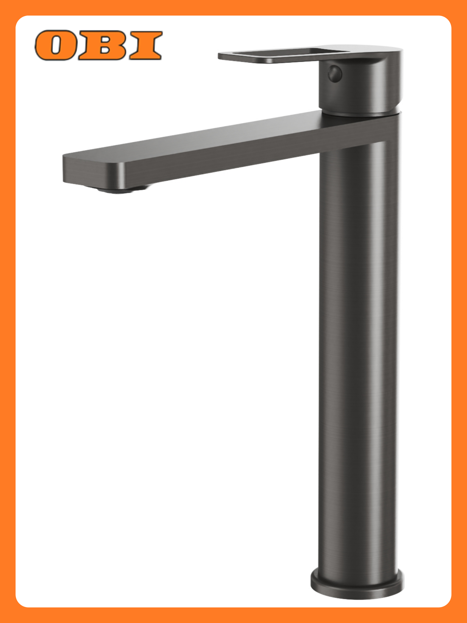 Cмеситель высокий для раковины TOKITO TOK-KOB-1012 (Вороненая сталь)