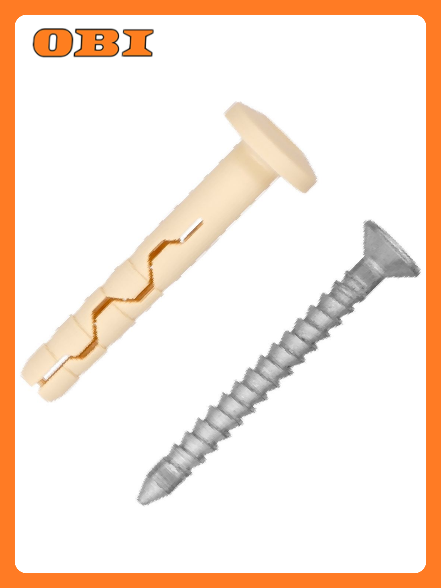 Дюбель-гвоздь нейлоновый PDG F с грибовидным бортиком 6x40 мм 40 шт