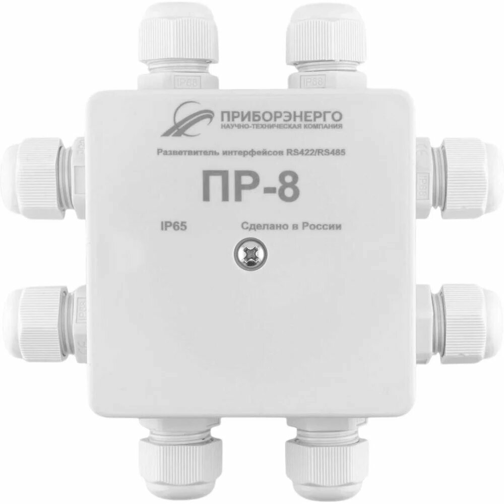 Разветвитель интерфейса НТК Приборэнерго rs 422/485 ПР-8 IP65 0210550010576, из термостойкого поликарбоната