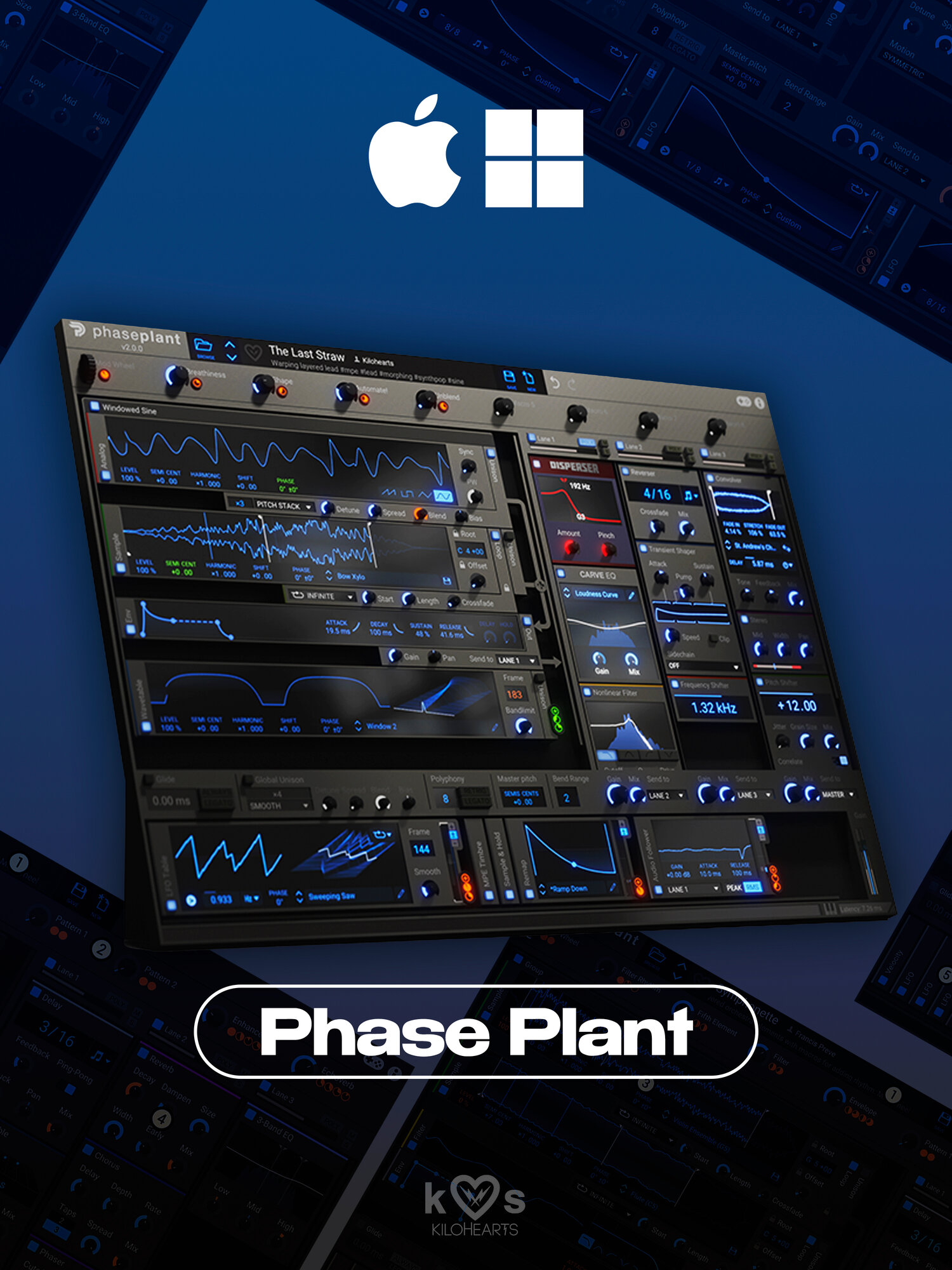 Kilohearts Phase Plant (лицензионная активация) для macOS & Windows