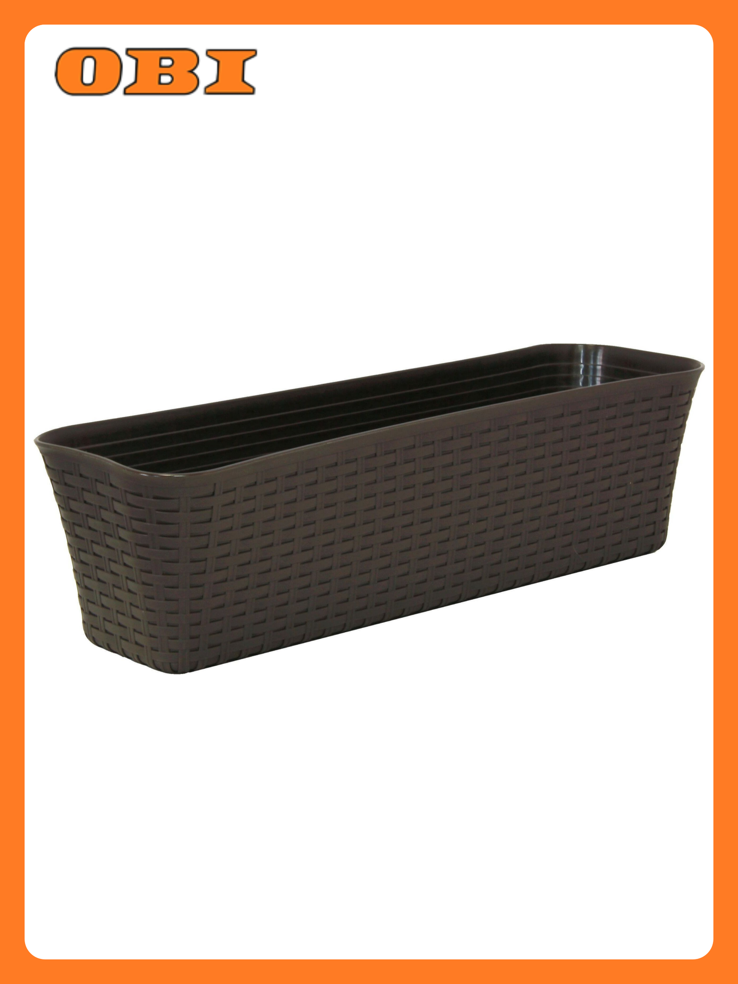 Ящик балконный IDEA Ротанг 60 см полипропилен коричневый