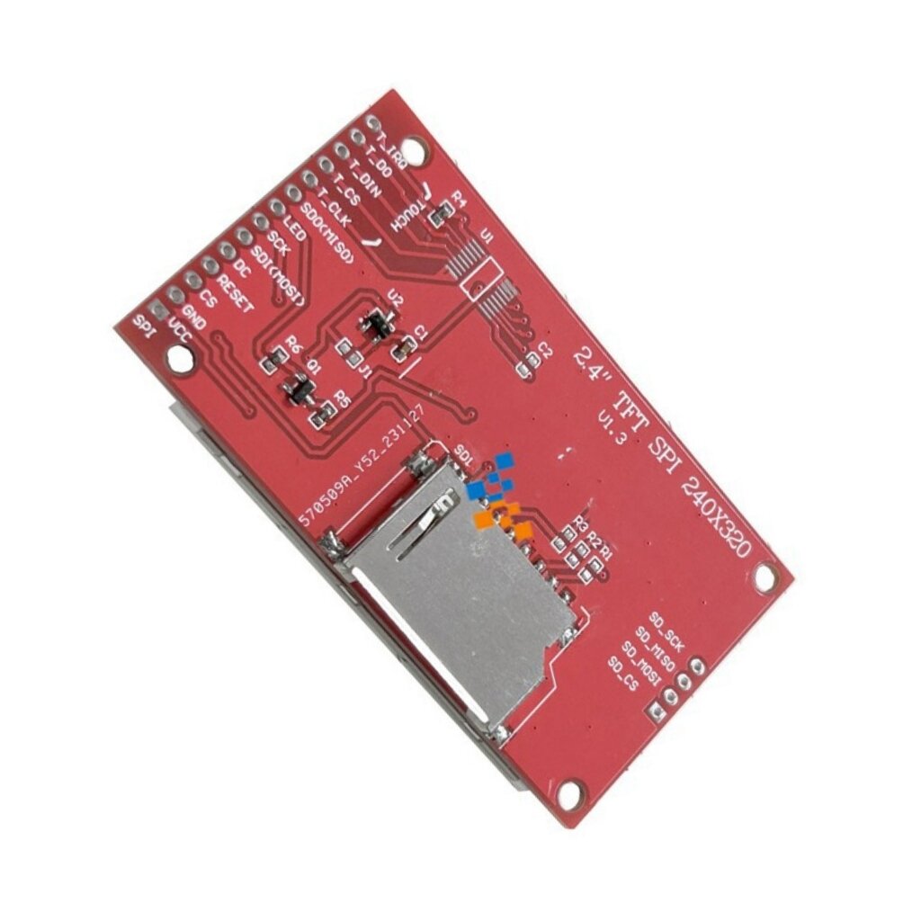 2,4-дюймовый TFT-дисплей Red board-без касания