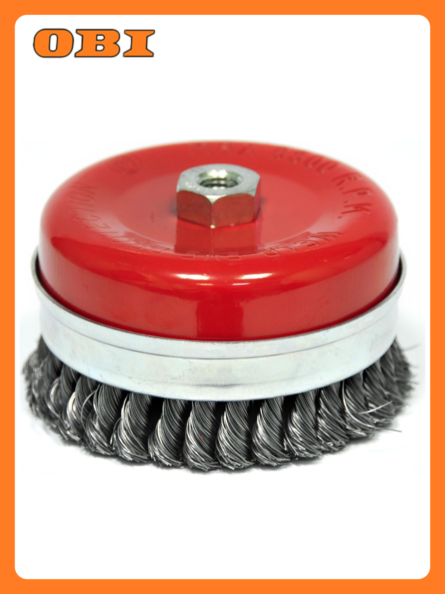 Щетка для УШМ Elitech 1820.075500, чашечная, крученая проволока, 0,5 мм