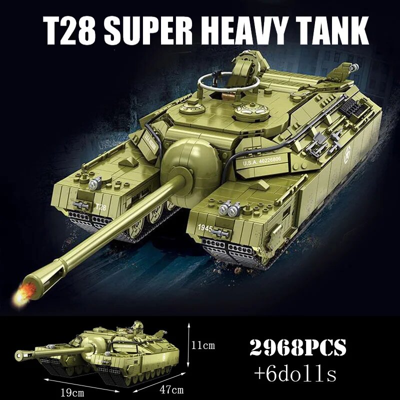 Танк Panzer VIII Maus конструктор 1000-2000 деталей