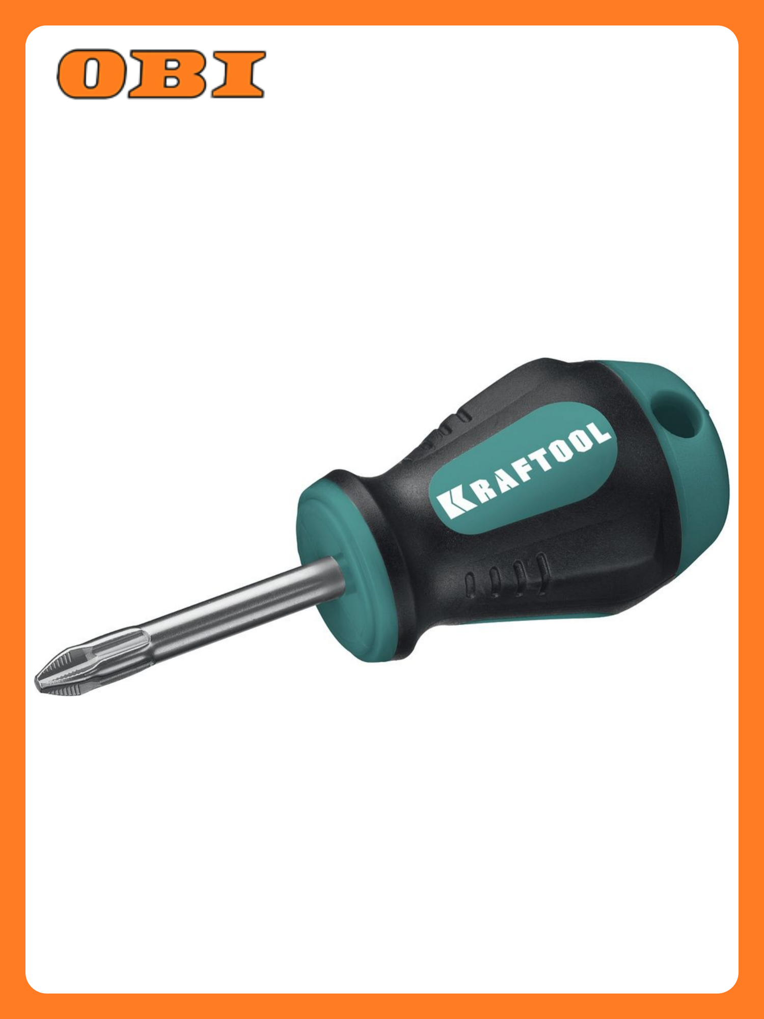 Отвертка KRAFTOOL, слесарная, крестообразная, Cr-Mo сталь, 2x38 мм