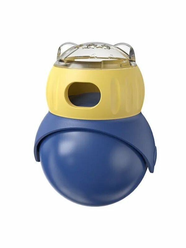 Интерактивная игрушка-неваляшка с кормушкой для кошек и собак