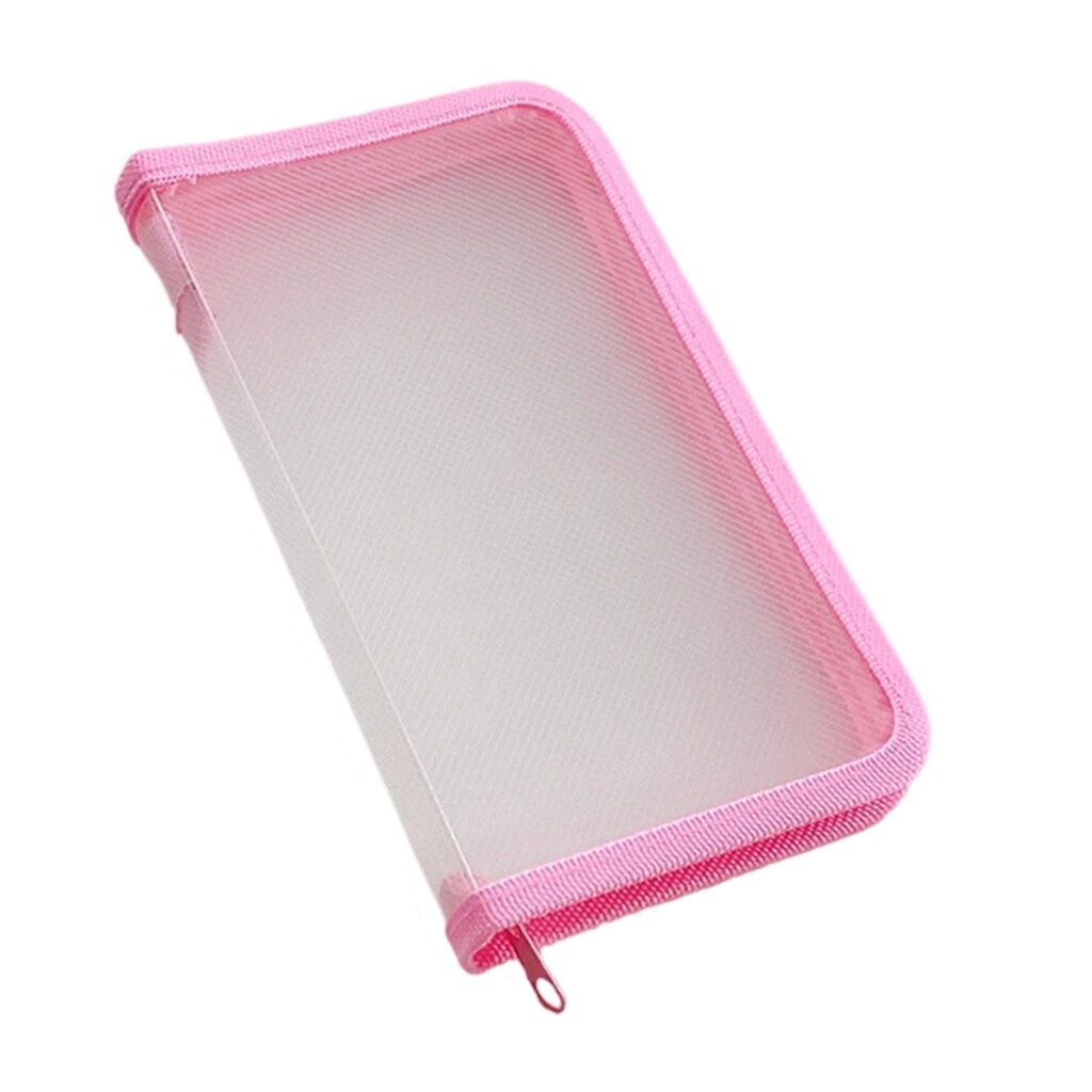 Прозрачный футляр для чеков на молнии, водостойкий органайзер для документов, небольшие папки для файлов