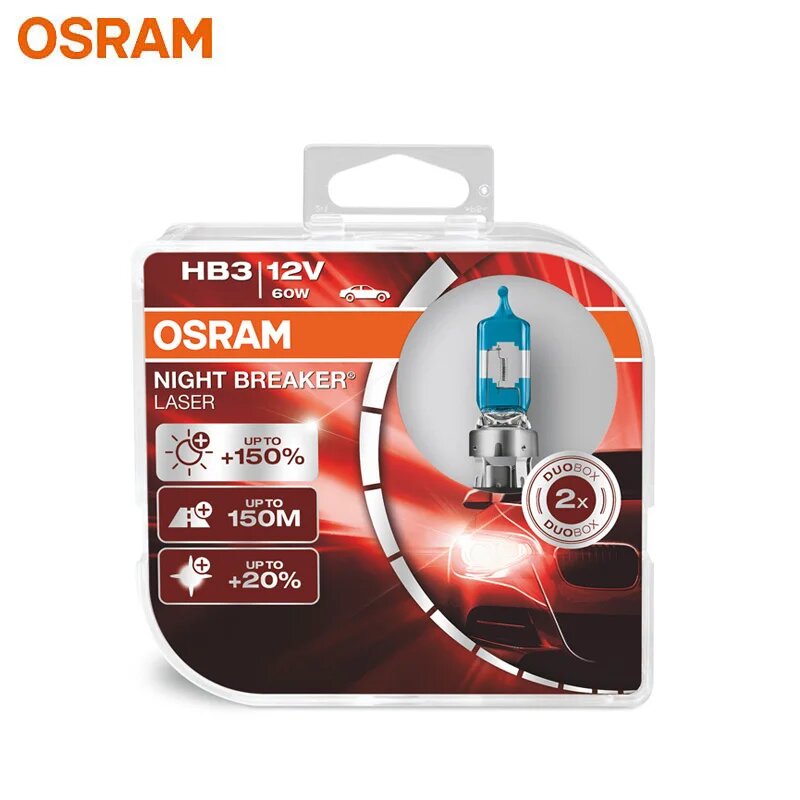 Галогенные автомобильные лампы OSRAM Night Breaker Laser H1 H3 H4 H7 H8 H11 HB3 9005 HB4 9006 HB3