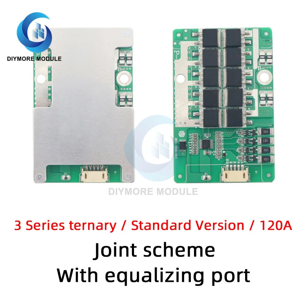BMS плата защиты литиевой батареи 3S 120A