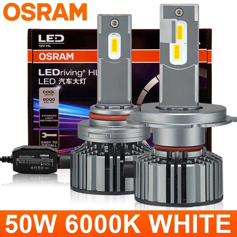 OSRAM Original H4 H11 H8 Led 50W H7 Автомобильная лампа для фар 9005/HB3 9006/HB4 9012 HIR2 H7