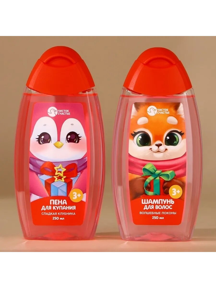Очаровательный набор для девочки: гель и шампунь
