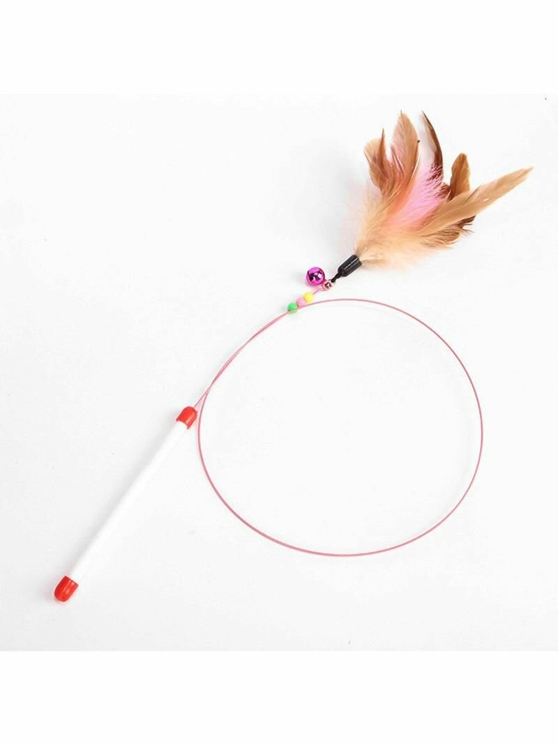 Колокольчик из перьев забавной кошачьей палочки