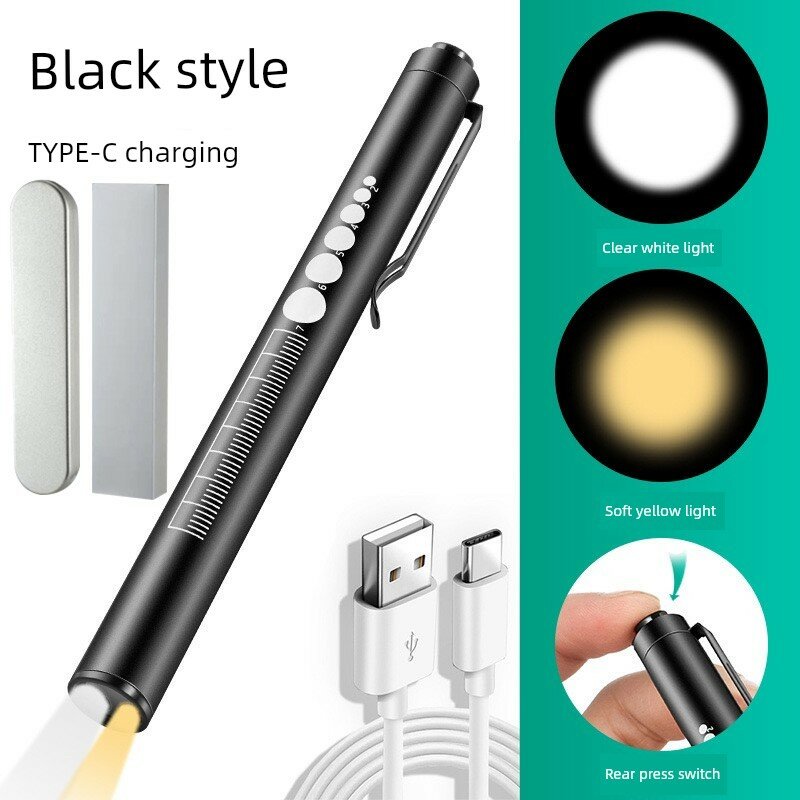 Медицинский фонарик для врачей и медсестер, перезаряжаемый детский фонарик для утреннего осмотра, портативный