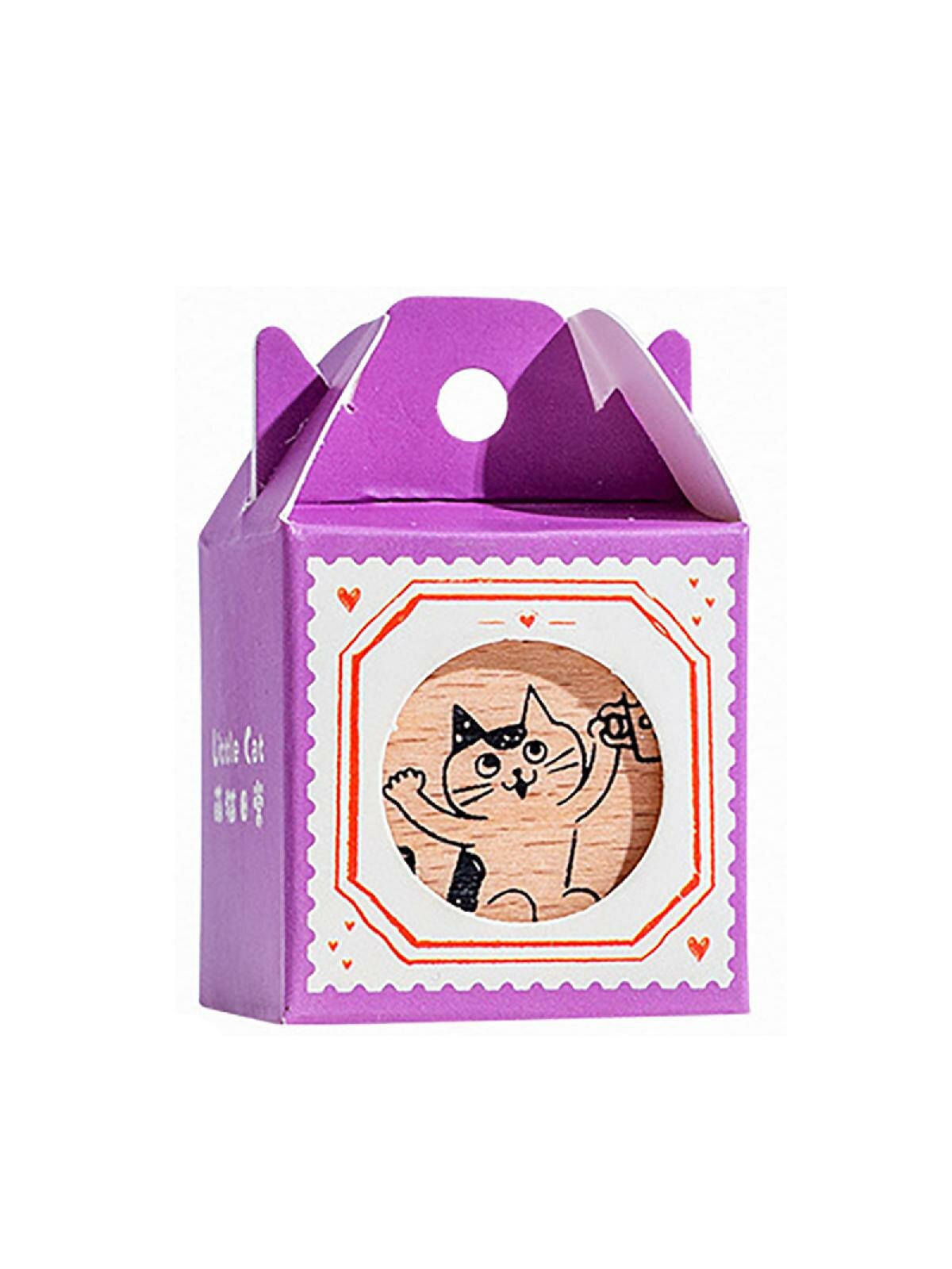 Штамп животного, деревянный резиновый штамп, Декоративный штамп серии Cats Stamp