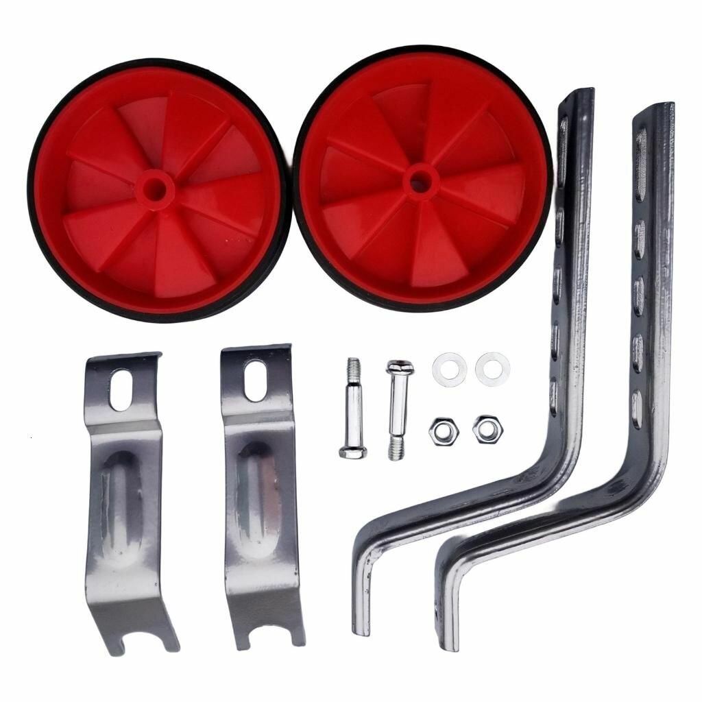 Набор тренировочных колес для детских велосипедов 12-20 дюймов, красный