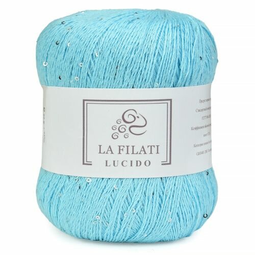 Пряжа La Filati Lucido 80032 (6 мотков, 50г/445м) светлая бирюза