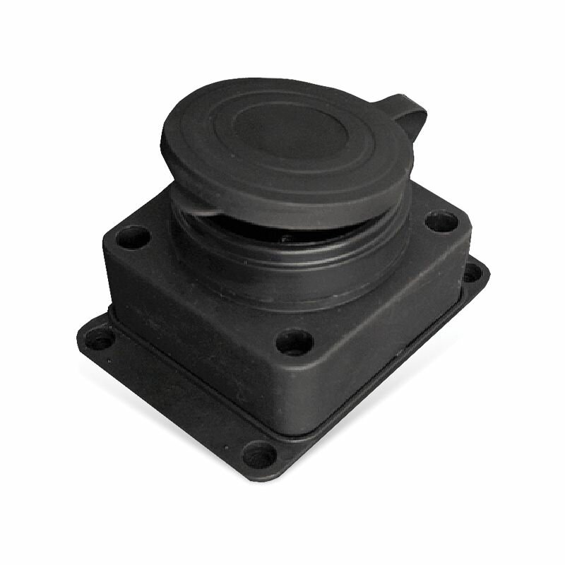 Розетка настенная 16А IP44 250В (еврослот) с заглушкой с заземл. каучук UNIVersal 602229