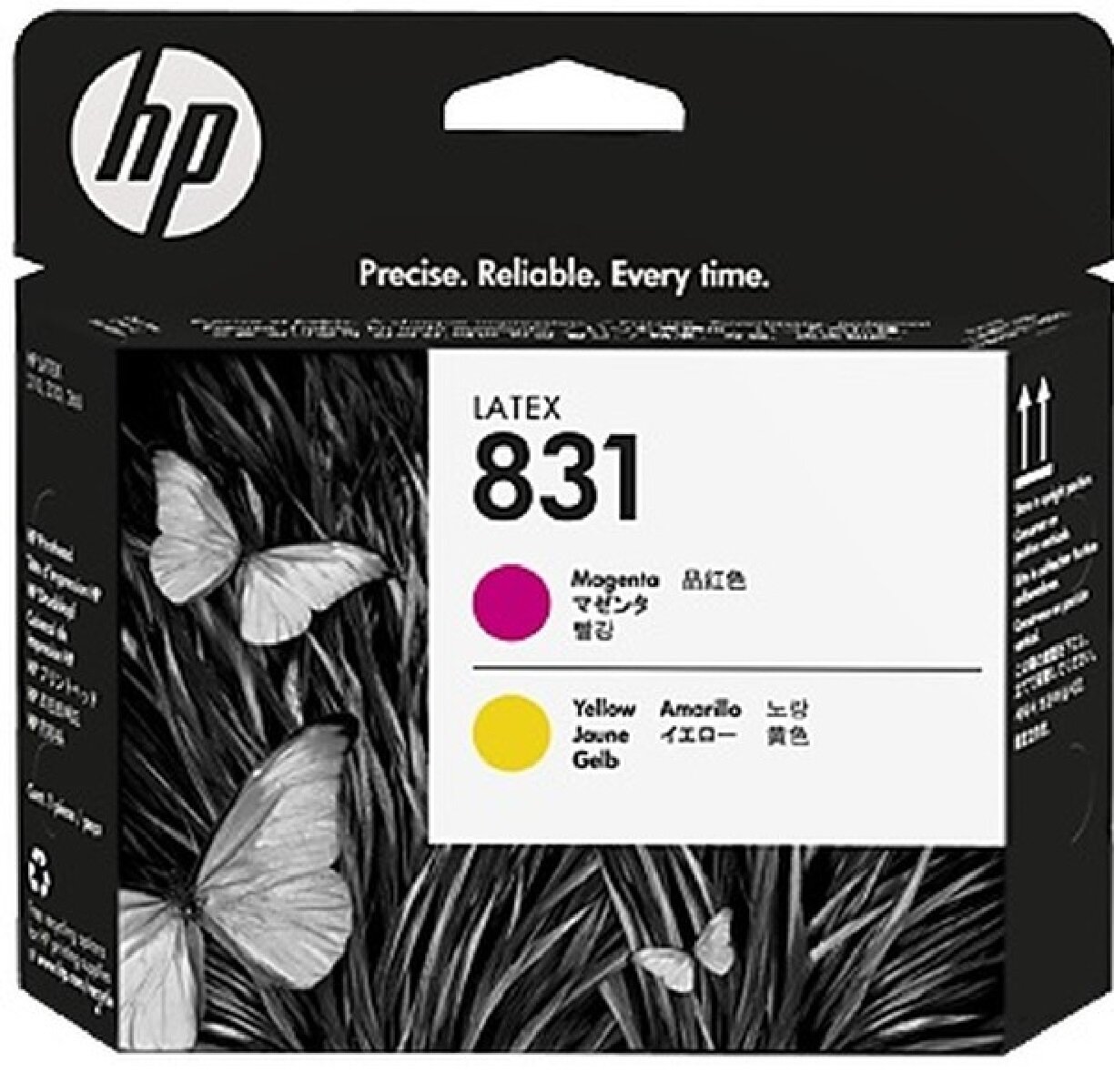 Картридж HP 831 CZ678A , для струйных принтеров, 2 цвета, yellow, magenta