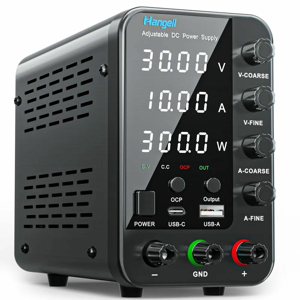 Регулируемый источник питания постоянного тока,30V 10A, цифровой дисплей, регулятор напряжения, коммутация, высокая мощность, Лабораторный блок питания