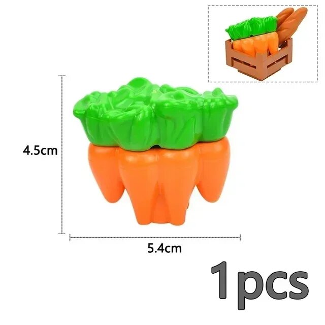 VEK Duploes Большие строительные блоки, оранжевый, Carrot