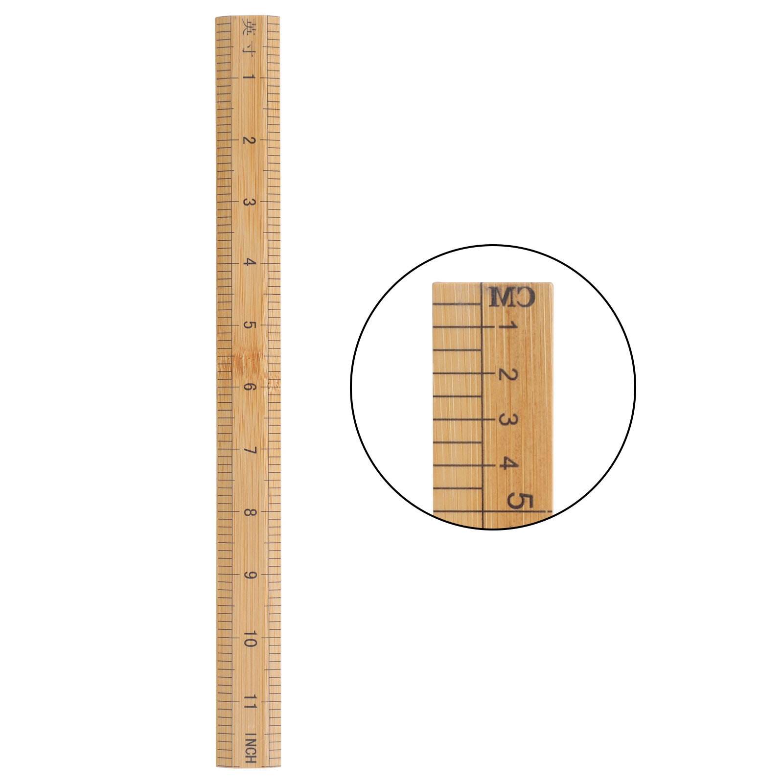 12-дюймовая 24-дюймовая деревянная линейка