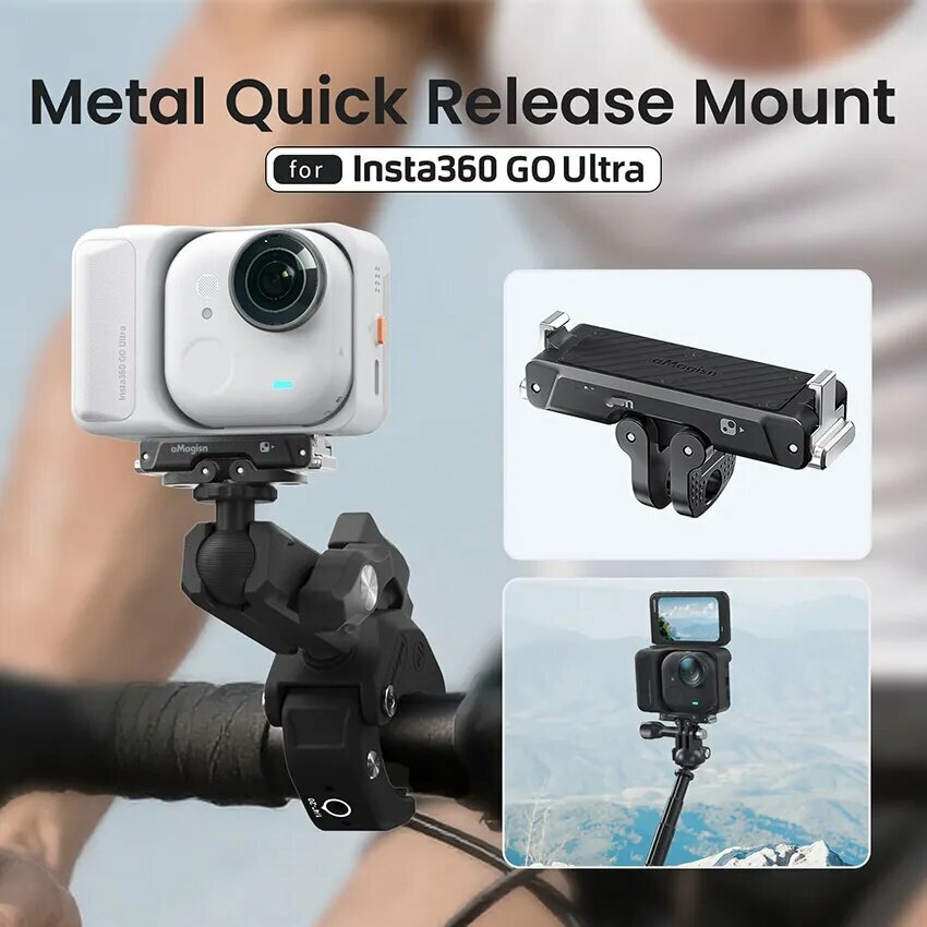 Магнитное крепление Адаптер для Insta360 Go Ultra. быстросъем креплением