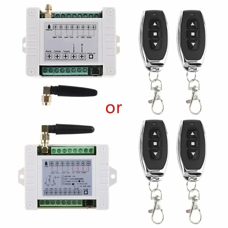 Универсальный релейный приемник и передатчик 3-канального пульта дистанционного управления для гаражных ворот
