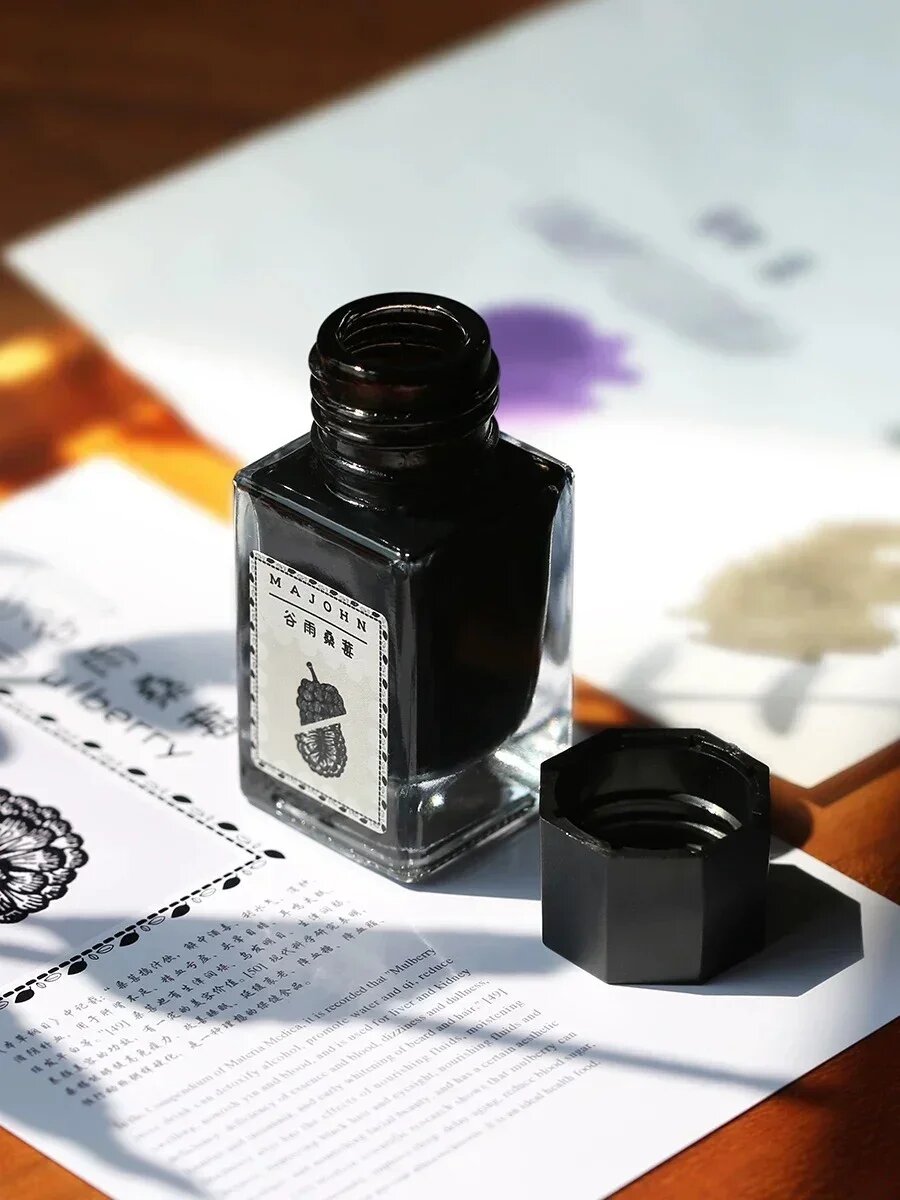 MAJOHN 20 мл блестящие чернила на тему Шанхая для перьевой ручки, ручка для рисования, художественные канцелярские принадлежности с золотыми частицами, школьные принадлежности
