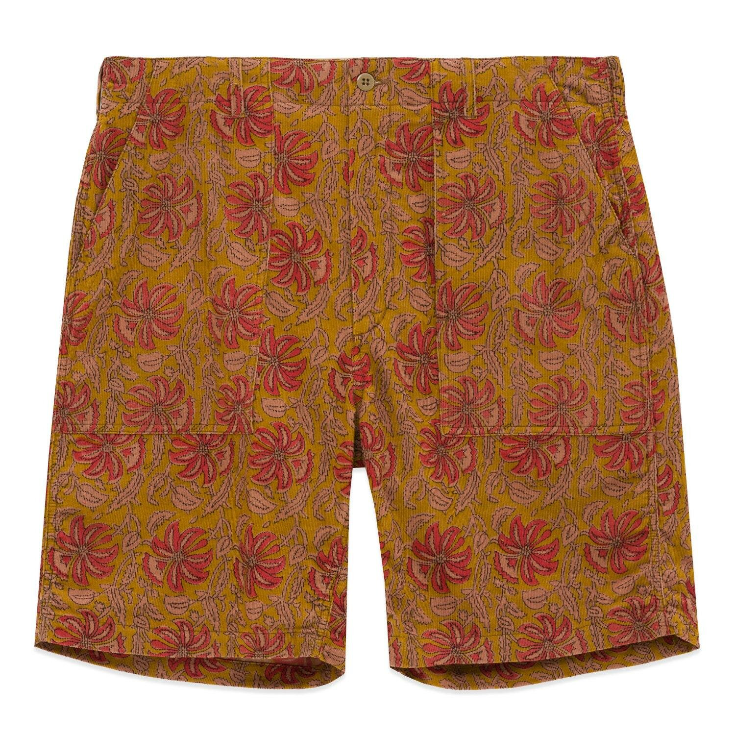 Шорты ШОРТЫ ENGINEERED GARMENTS FATIGUE SHORT FLORAL CORDUROY