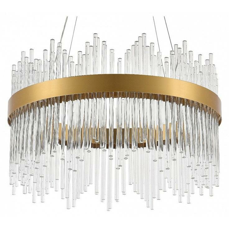 Подвесной светильник Natali Kovaltseva Smart Нимбы LED LAMPS 81260 цвет золото На монтажной пластине Модерн