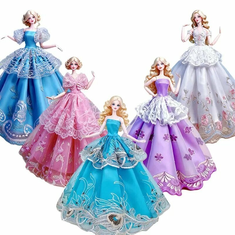 5 шт платье с цветочным кружевом для куклы Barbie Барби