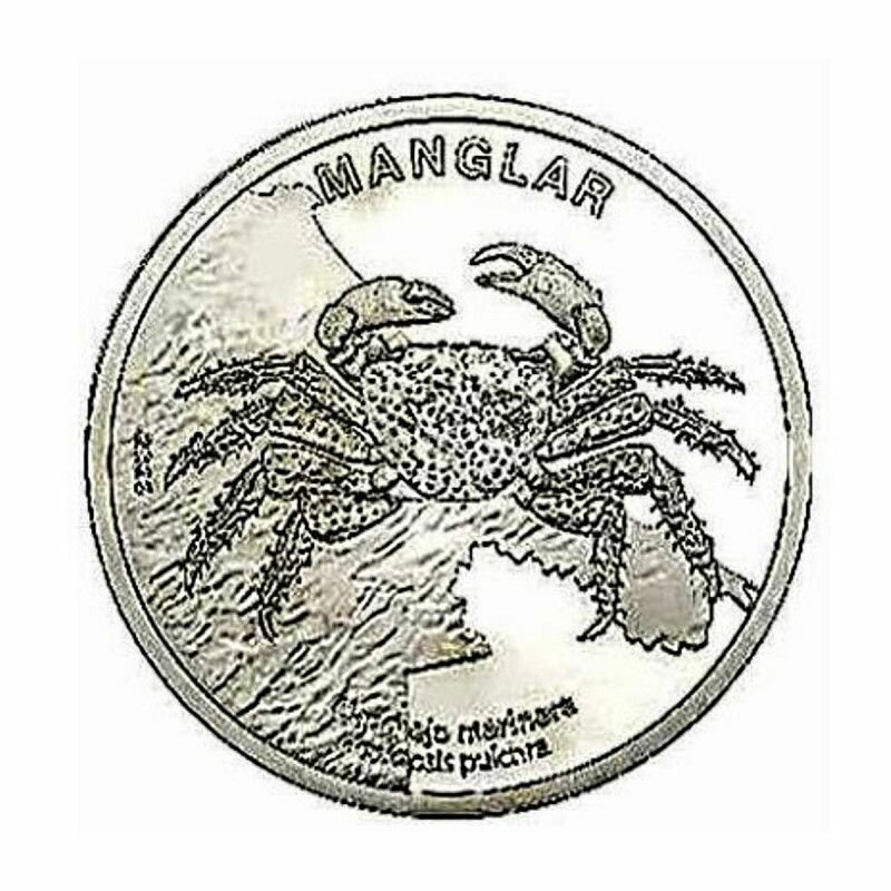 50 колонов Коста-Рики 2023 г. Мангровый краб-скакун