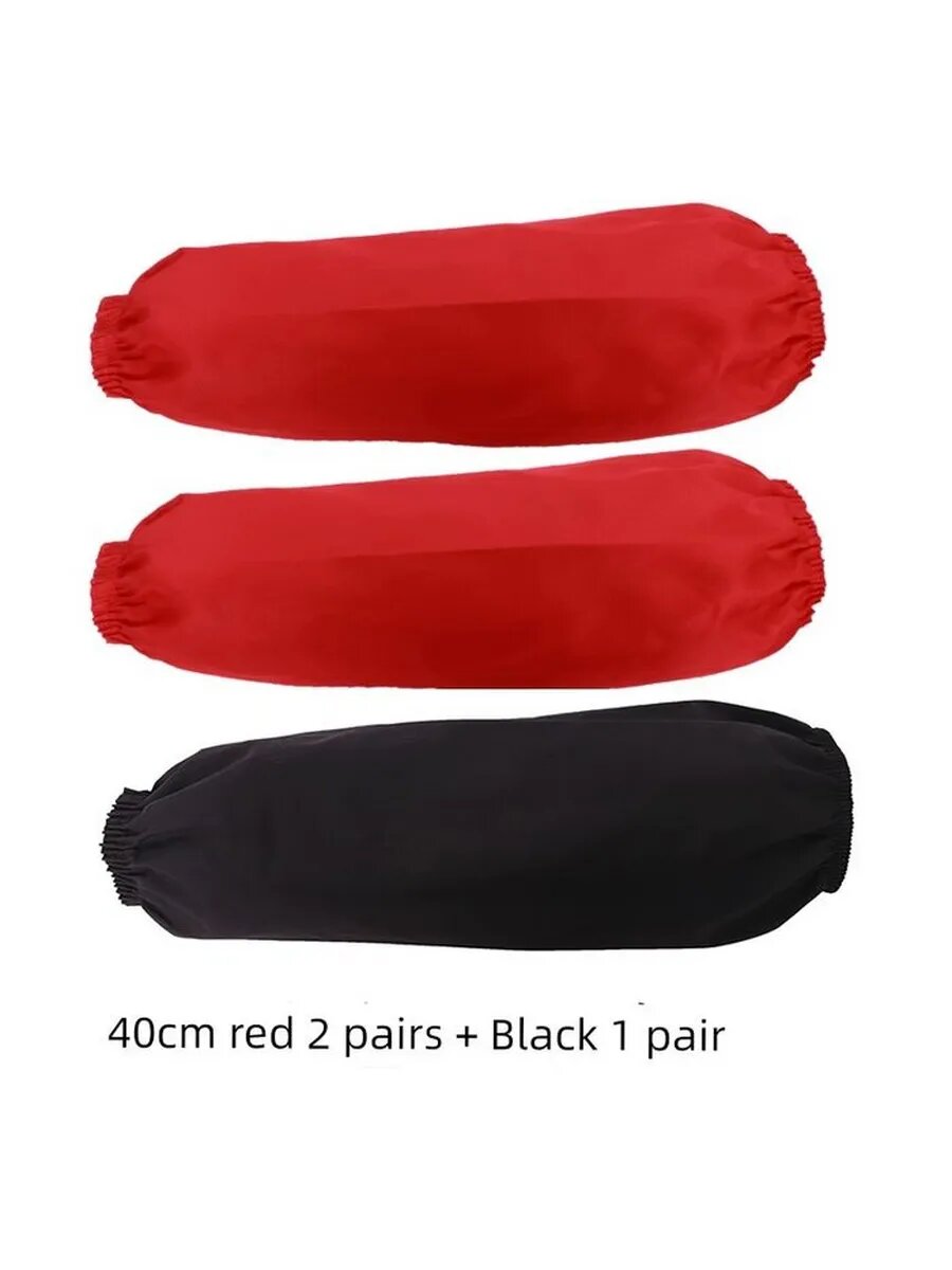 Нарукавники 40см, красные-2 пары, черные-1 пара