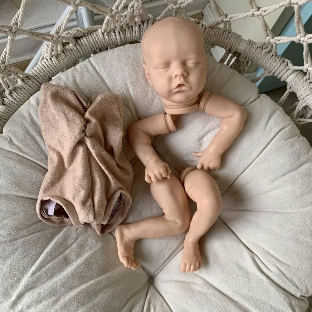 Неокрашенный и разобранный набор кукол-реборнов, размер готовой куклы 43 см, reborn TWIN B